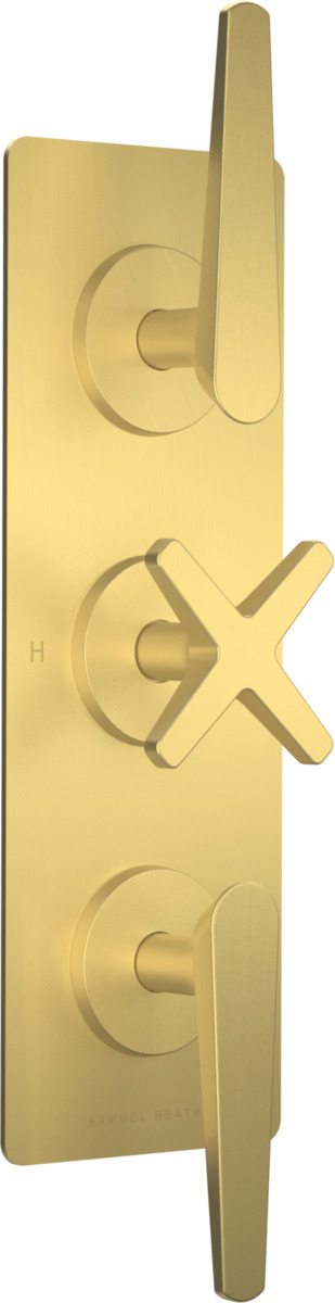 Trim set for V132-IS thermostatic valve - 2 way diverter with flow control for 3rd outlet ...