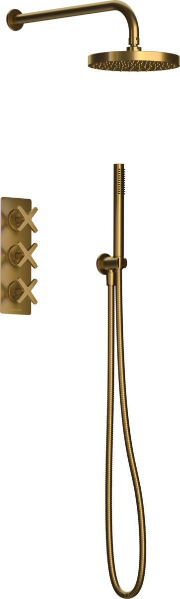 1/2" Concealed thermostatic shower - 2 flow controls - Samuel Heath UK