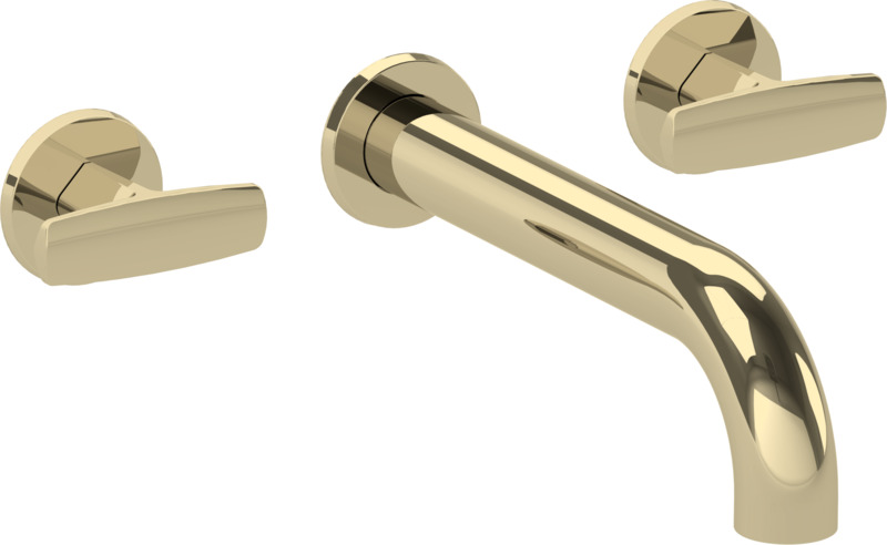 3 Hole wall mounted tub filler, 7 7/8" spout length - Samuel Heath US