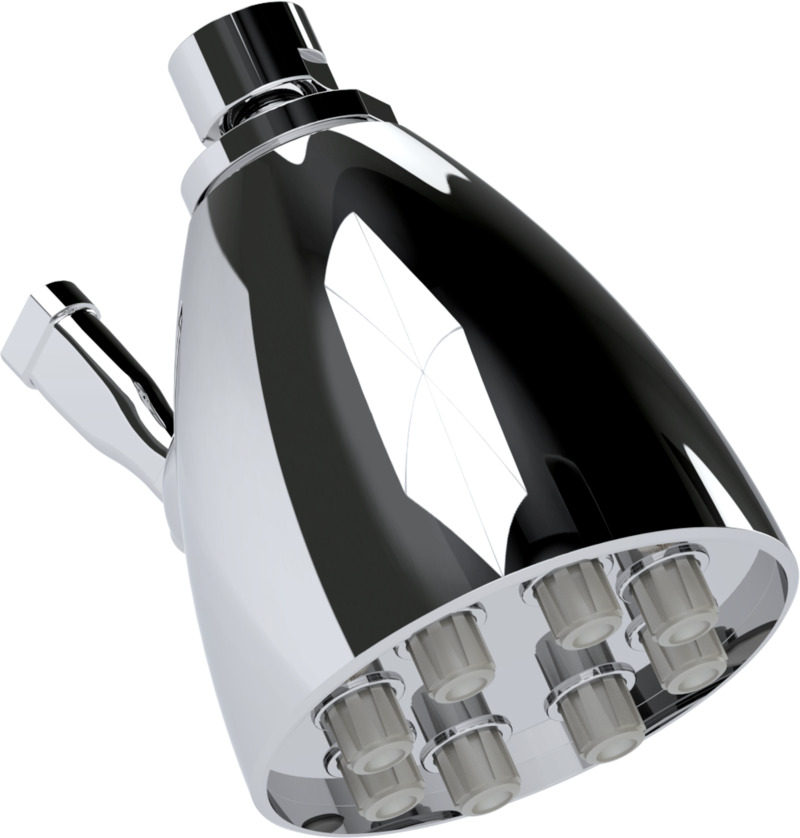 Adjustable easy clean shower head - 8 JET - Samuel Heath US