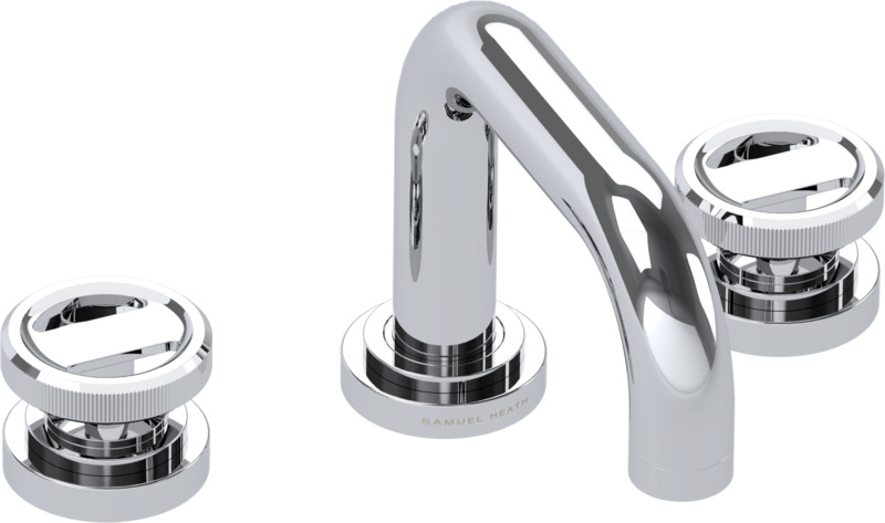 3 Hole lavatory filler without pop-up waste, 5 7/16" spout height ...