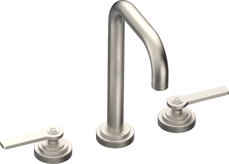 3 Hole lavatory filler without pop-up waste, 10 1/16" spout height ...