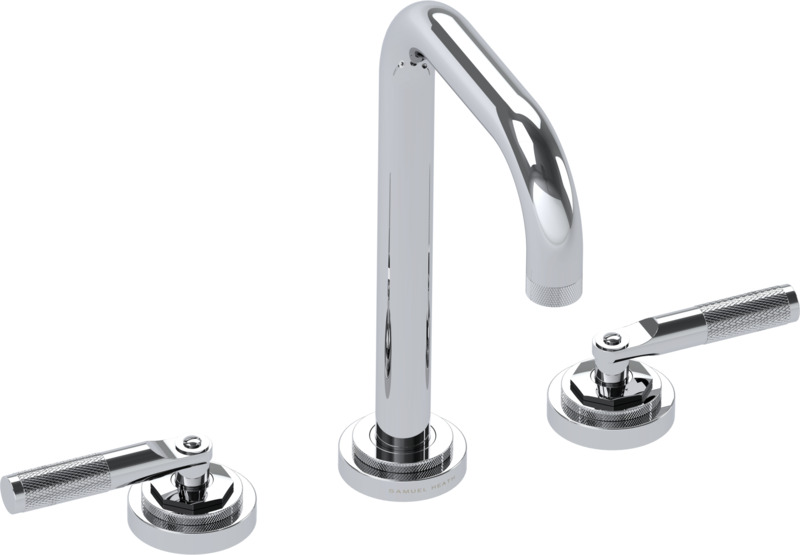 3 Hole lavatory filler without pop-up waste, 10 1/16" spout height ...