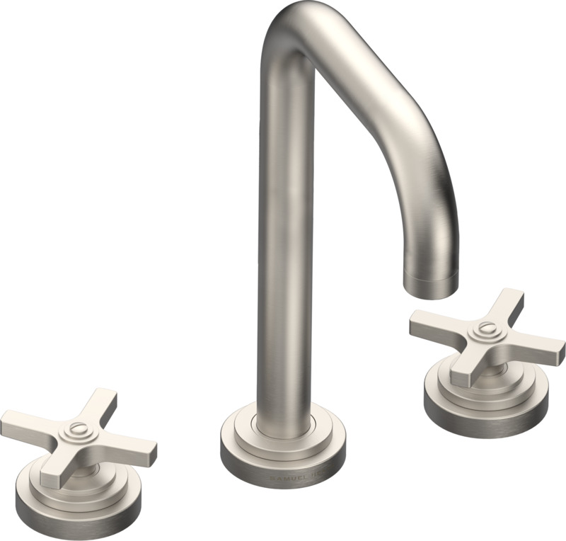3 Hole lavatory filler without pop-up waste, 10 1/16" spout height ...