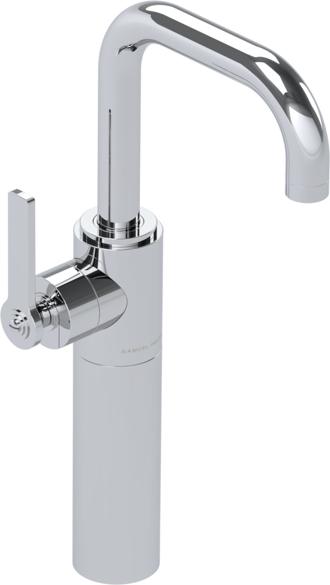 Tall single lever lavatory mixer, left handed - Samuel Heath US