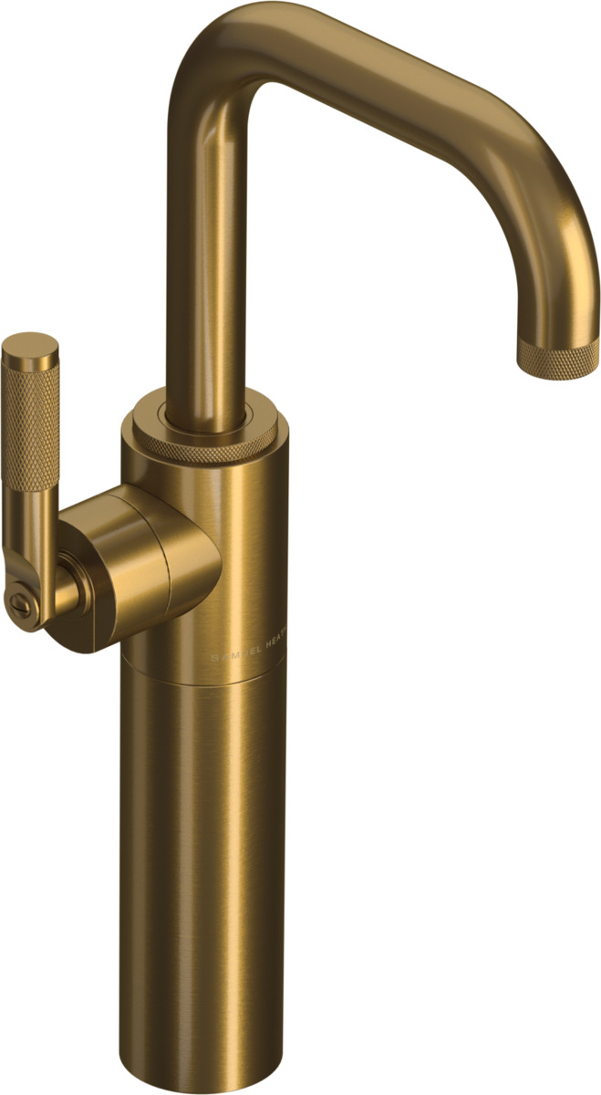 Tall single lever lavatory mixer, left handed - Samuel Heath US