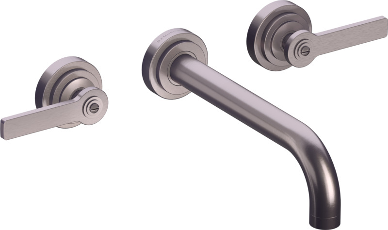 3 Hole wall mounted lavatory filler, 8 1/4" spout length - Samuel Heath US