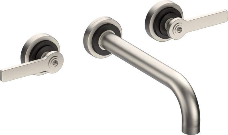 3 Hole wall mounted lavatory filler, 8 1/4" spout length - Samuel Heath US